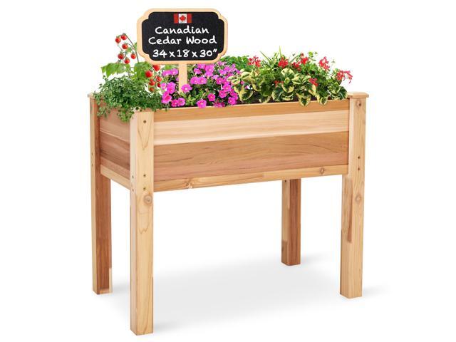 Click here for Jumbl Raised Canadian Cedar Garden Bed Elevated Wo... prices