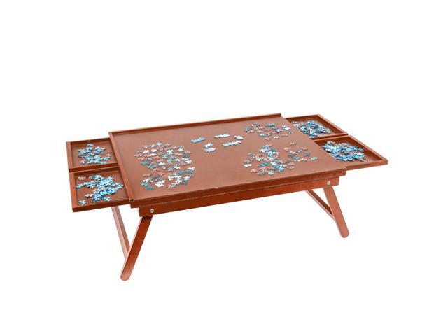 Click here for jumbl puzzle board rack 23? x 31? wooden jigsaw pu... prices