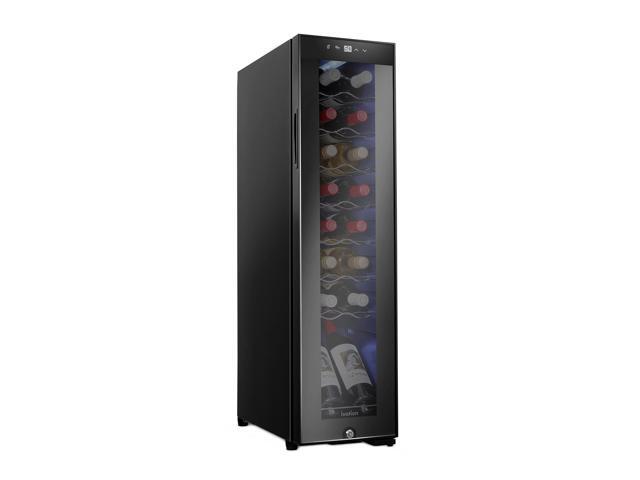 Ivation Freestanding Wine Refrigerator  16 Bottle Wine Cooler - Black