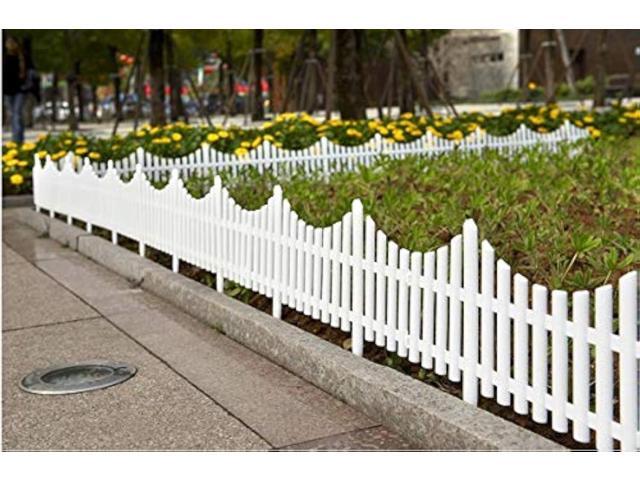 Click here for Decorative 8 Piece White Picket Garden Fence Borde... prices