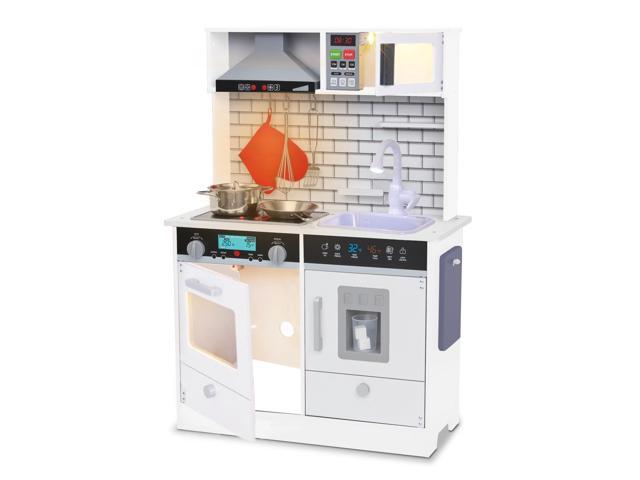 Click here for Lil Jumbl Kids White Small Kitchen Set  Pretend Wo... prices