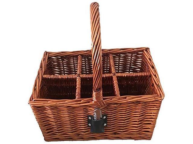 Click here for Jumbl Wicker Willow Basket Indoor/Outdoor - Wine/C... prices