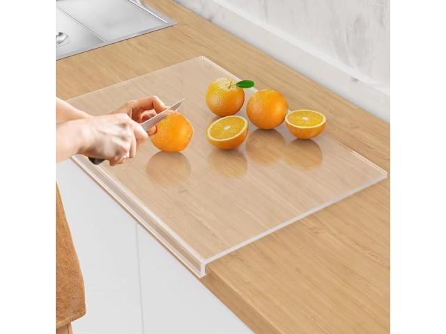 Click here for Jumbl Clear Acrylic Non-Slip Cutting Board with Co... prices
