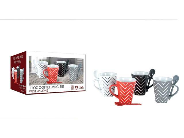 Click here for 8 Piece Ceramic Deluxe 11oz Coffee/Tea Mug Set - Z... prices
