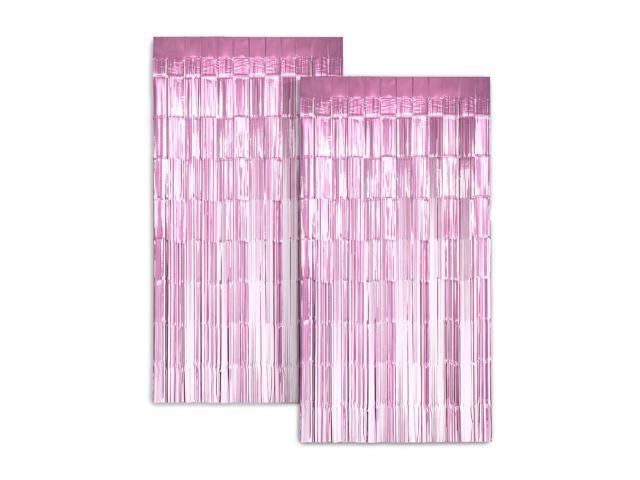 Click here for Zink 2 Pack 3.28 Ft x 6.56 Ft Pink Foil Curtain Ba... prices