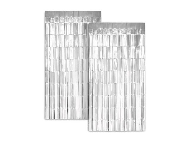 Click here for Zink 2 Pack 3.28 Ft x 6.56 Ft Silver Foil Curtain... prices