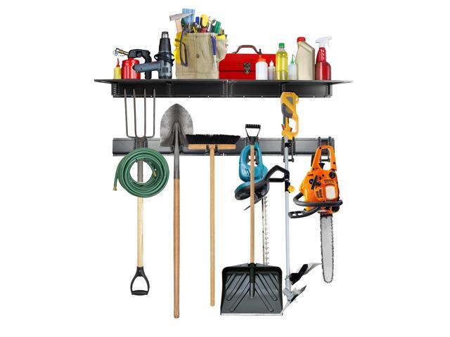 Click here for RaxGo Garage Tool Storage Rack With Wall Shelf  12... prices