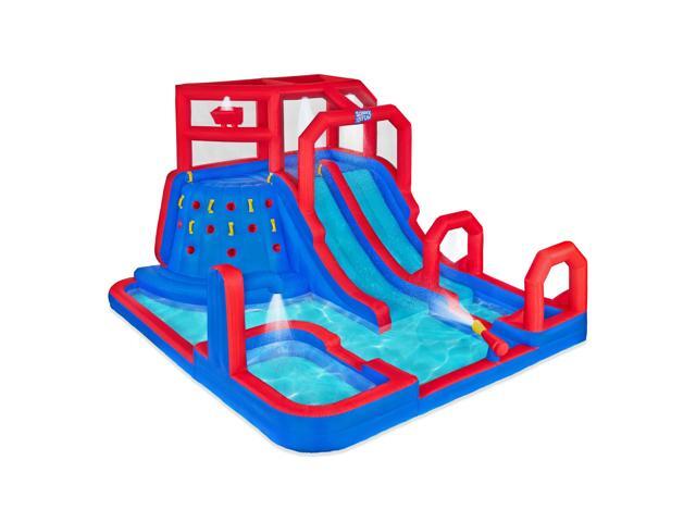 Sunny & Fun Inflatable Water Slide & Blow up Pool  Kids Water Park - Purple