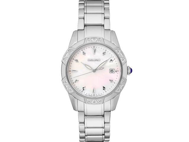 Click here for Seiko SKK727 Diamond Quartz - White/Stainless Stee... prices