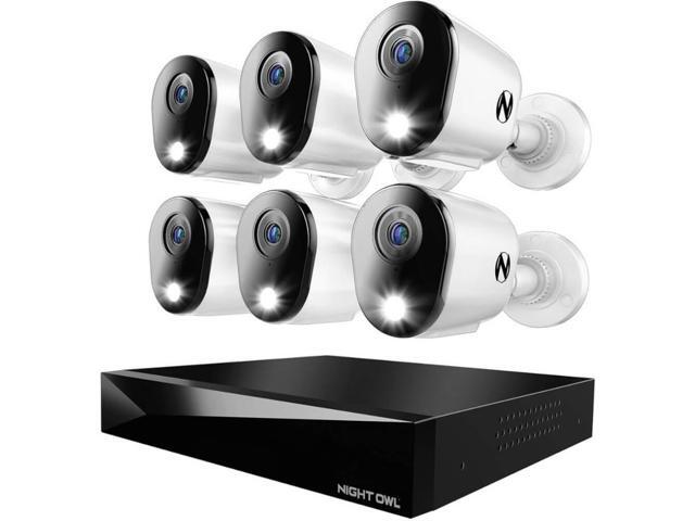 Night Owl 12 Channel 2160p Security System with 2TB DVR - White