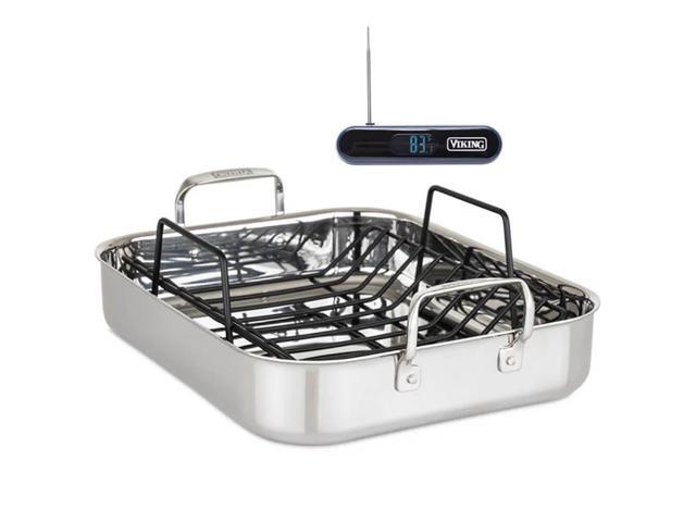 Click here for Viking 40119983TC 3-Ply Stainless Roasting Pan w/... prices
