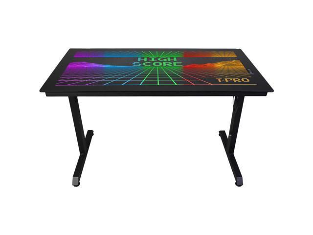 Click here for Technical Pro LED Gaming Desk With Glass Top and 8... prices