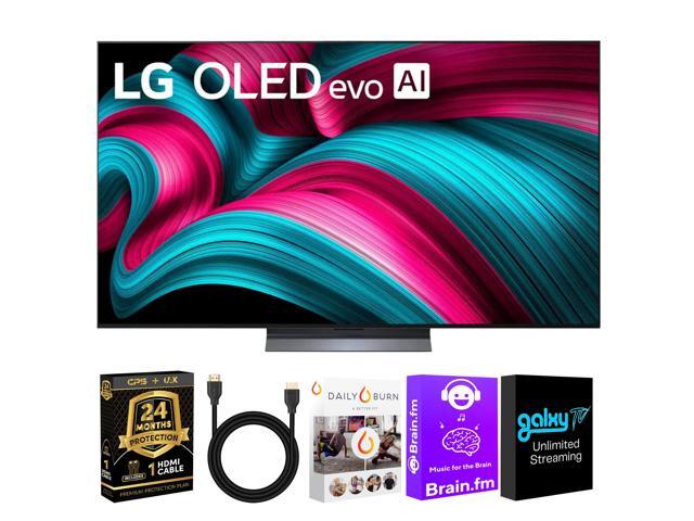 Lg Oled evo Ai 4K Smart Tv) w/A9 Gen8  144Hz  Dolby Vision/Atmos  HDR10  Ai Upscaling  Alexa + Uax 4K Hdmi Cable + Cps 24-Mo Protection + Streaming Bu
