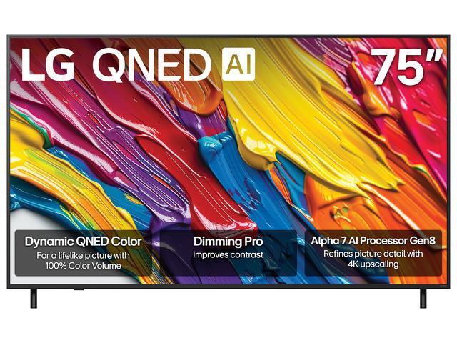 Lg 75 Class 82A Series Qned Ai 4K Smart webOS Tv (2025) - 75QNED82AUA - Black