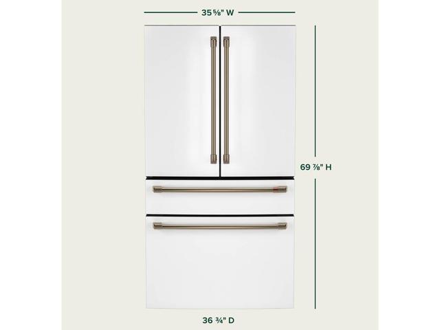 Click here for Cafe 28.7 Cu. Ft. Matte White 4-Door French Door R... prices