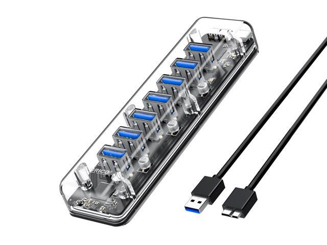 Click here for ORICO USB 3.0 Hub  7 Ports USB3.0 Transparent Desk... prices