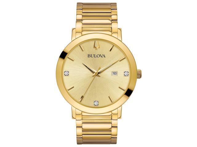 Click here for Bulova Mens Futuro Diamond Gold Tone Plated Steel... prices