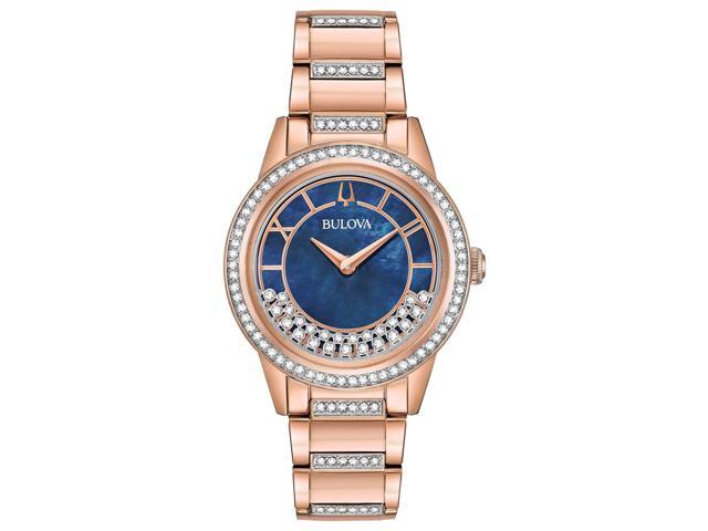 Click here for Bulova Ladies TurnStyle Rose Gold Plated Stainless... prices