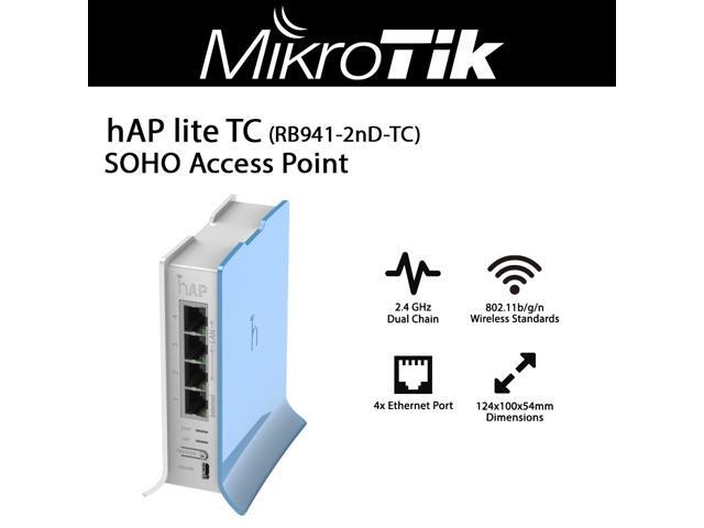 Click here for Mikrotik RB941-2nD-TC hAP Lite 32MB 4 X 10/100 2.4... prices