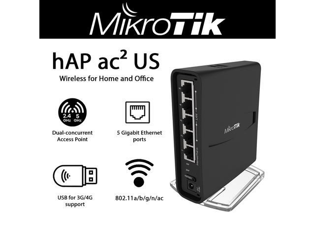 Click here for MikroTik hAP ac2 US Dual-Concurrent 2.4/5GHz Acces... prices