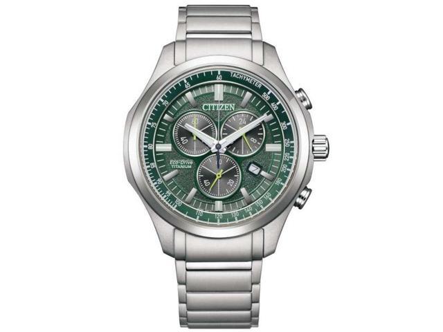 Click here for Mens Citizen Super Titanium Green Dial Chronograph... prices