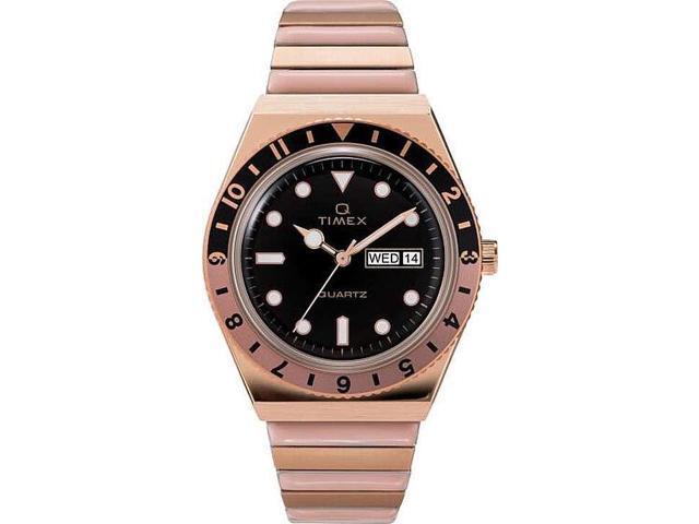Click here for Womens Timex Q Reissue Rose Gold Expansion Band Wa... prices