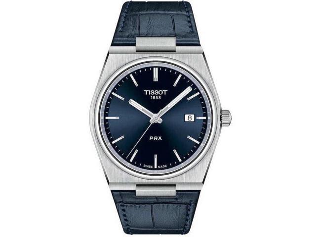Click here for Mens Tissot 1853 PRX Swiss Blue Leather Strap Eleg... prices
