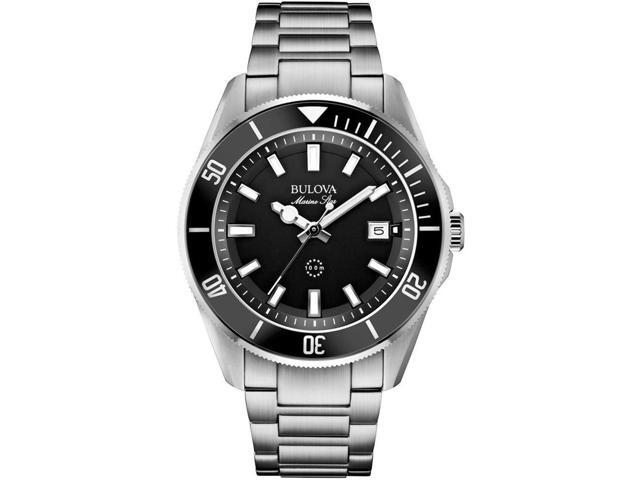 Click here for Bulova 98B203 Marine Star Silver-Tone Steel Black... prices