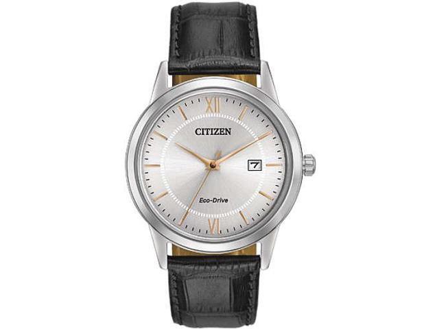 Click here for Mens Citizen Eco-Drive Black Leather Strap Dress W... prices