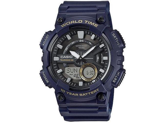 Click here for Mens Casio World Time Telememo 30 Watch AEQ110W-2A... prices