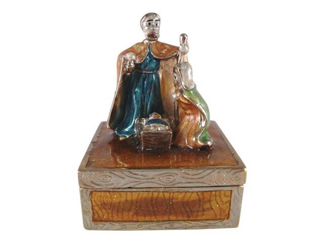 Click here for Bible Story Jesus Born Nativity Scene Pewter Jewel... prices