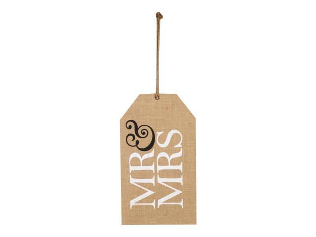 Click here for Mud Pie Mr and Mrs Wedding Hang Tag Door Wall Deco... prices
