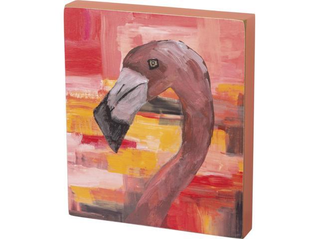 Click here for Go Wild Pink Flamingo Wooden Block Sign prices
