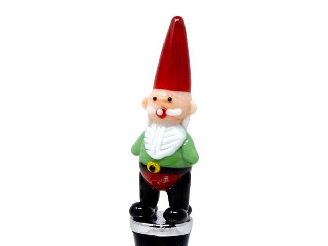 Click here for Garden Gnome Red and Green Wine Bottle Stopper Top... prices
