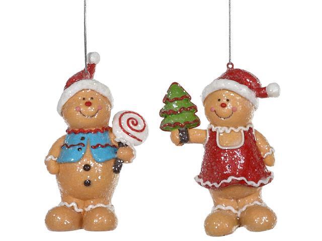 Click here for Gingerbread Boy and Girl Christmas Holiday Ornamen... prices