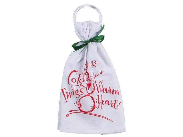 Click here for Cold Twigs Warm Heart Snowman Krinkle Flour Sack K... prices