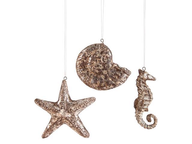Click here for Starfish Shell Seahorse 4.5 Inch Coastal Holiday O... prices