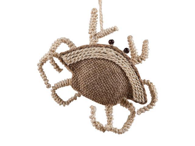 Click here for Natural Burlap Coastal Crab 7.5 Inch Christmas Hol... prices