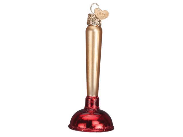 Click here for Old World Christmas Bathroom Toilet Plunger Plumbe... prices