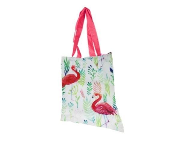 Click here for Flamingo Polyester Foldup Shopping Bag with Matchi... prices