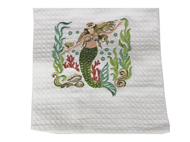 Click here for Coastal Ocean Mermaid Cotton Waffle Weave Kitchen... prices