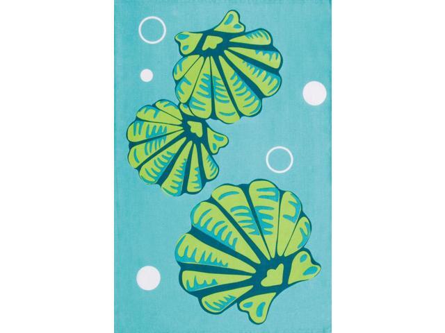 Click here for Coastal Blue and Green Seashells Printed 100 Cotto... prices