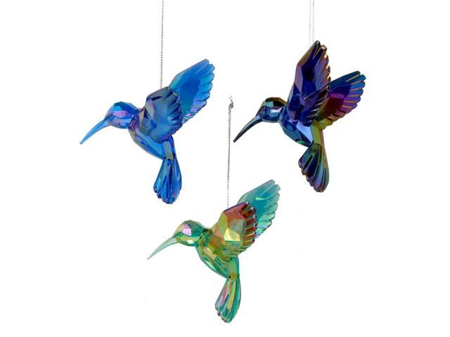 Click here for Acrylic Green Blue and Purple Hummingbirds Holiday... prices