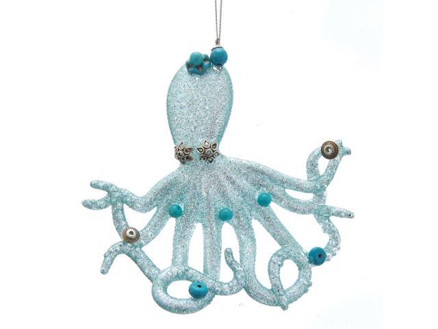 Click here for Blue Octopus with Glitter Silver Beads Christmas H... prices