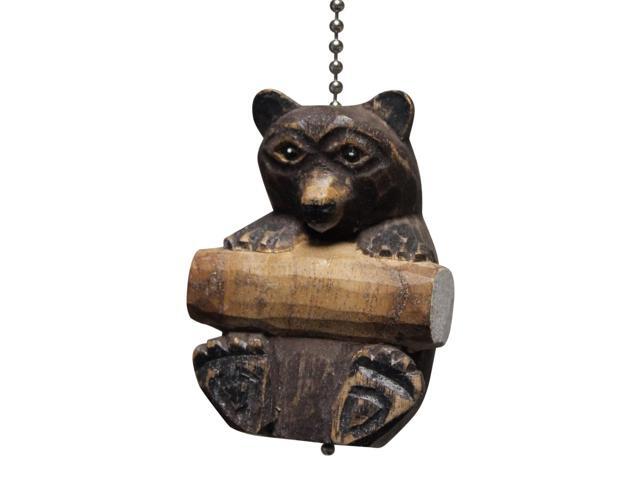 Click here for Nature Lover Brown Bear Carved Wood Painted Ceilin... prices