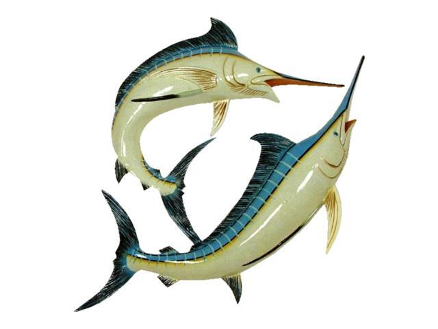 Click here for Double Marlin Replica Nautical Sea Fishing Wall De... prices