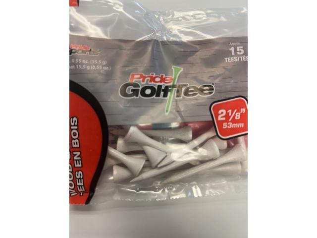 Click here for Pride Professional Tees White Wood Tee (2.1/8) 15p... prices