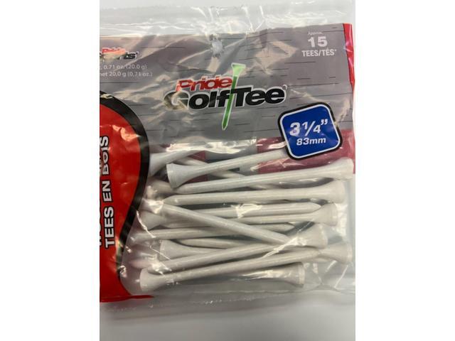 Click here for Pride Professional Tees White Wood Tee (3.25) 15pk... prices