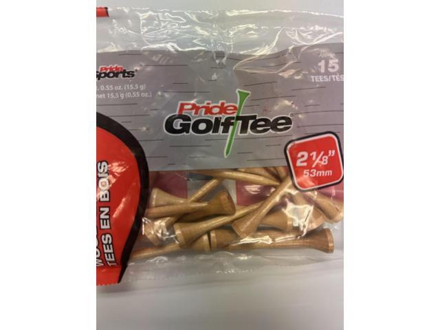 Click here for Pride Professional Tees Natural Wood Tee (2.1/8) 1... prices