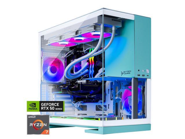 Click here for Skytech Gaming Aqua Gaming PC  AMD Ryzen 7 9800X3D... prices